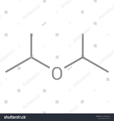 Chemical Structure Diisopropyl Ether C6h14o Stock Vector Royalty Free 2183609621 Shutterstock