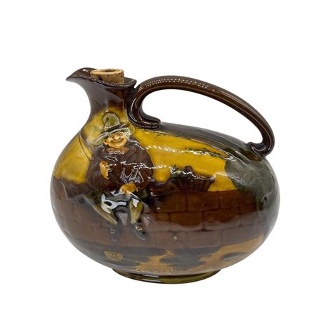 At Auction Royal Doulton Kingsware Whisky Flask Hooked
