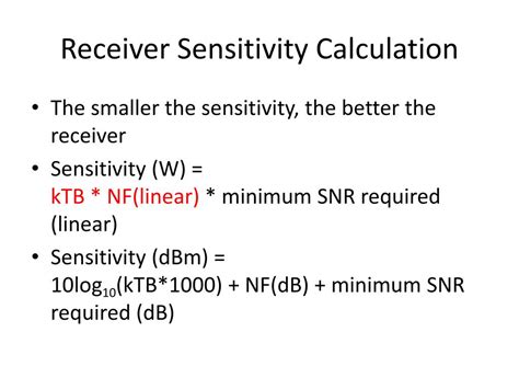 Ppt Receiver Sensitivity Powerpoint Presentation Free Download Id 2398727