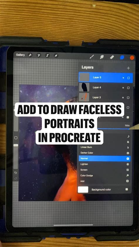 Add To Draw Faceless Abstract Portraits In Procreate Digital Painting