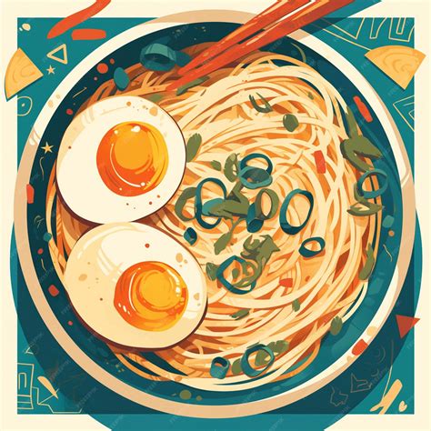 Premium Vector Okinawa Soki Soba And Island Noodle Soup