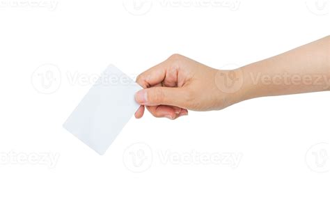 Hand Holding Card Isolated Background 11842138 Png