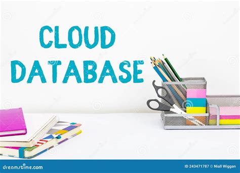 Conceptual Caption Cloud Database Internet Concept Optimized Or Built