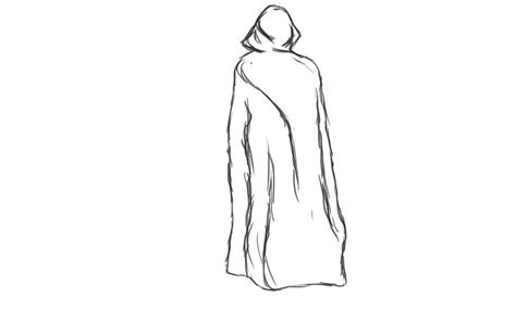 Cloaked Figure Sketch By Romansiii On Deviantart