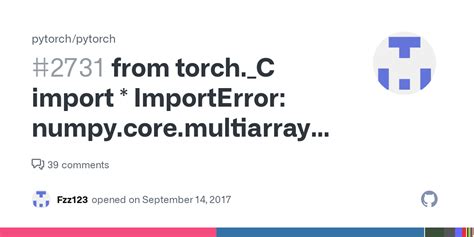 From Torch C Import ImportError Numpy Core Multiarray Failed To Import Issue