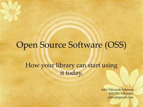 Ppt Open Source Software Oss Powerpoint Presentation Free Download