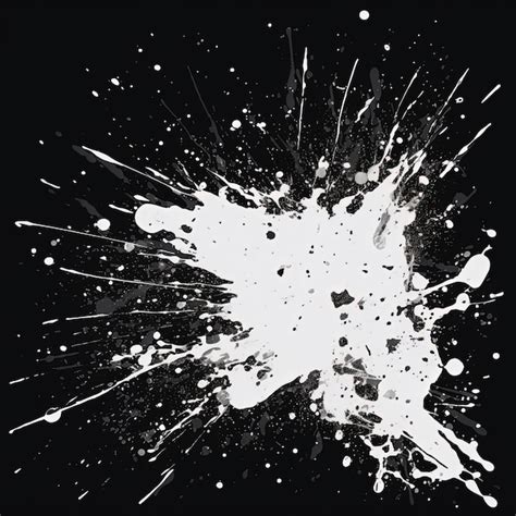 White Paint Splatter Background