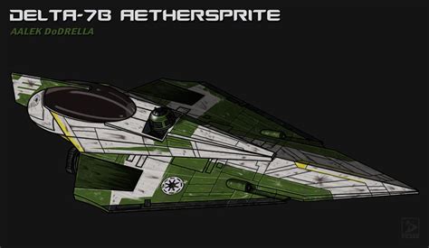 Jedi Starfighter Delta 7b Aalek Dodrella By Valdore17 Star Wars