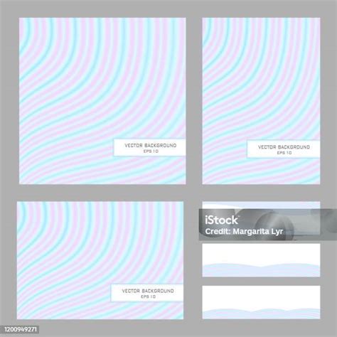 A4 정사각형 템플릿 3 개의 배너를 다룹니다 블루 핑크 물결 모양의 곡선 브로셔 포스터 전단지 전단지를위한 우아한 레이아웃 벡터 색 배경입니다 라인 아트 패턴 추상적 인