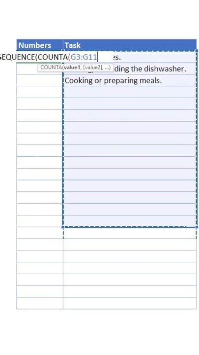 How To Create A Dynamic Numbered List In Excel Shorts Excel Chatgpt