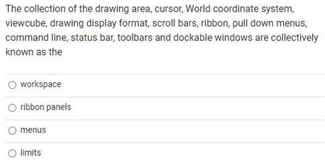 Solved The Collection Of The Drawing Area Cursor World