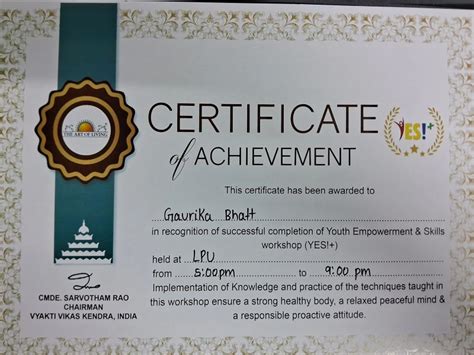Gaurika Bhatt On Linkedin Im Happy To Announce That I Got Yes Certificated A Workshop Held At