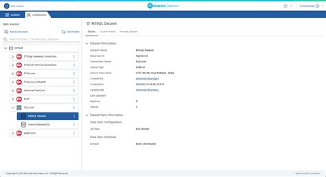 Create Mssql Dataset