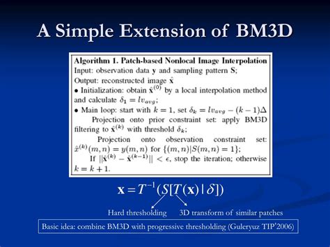 Ppt Patch Based Image Interpolation Algorithms And Applications