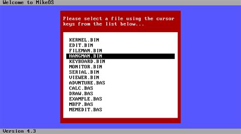 Mikeos Simple X86 Assembly Language Operating System