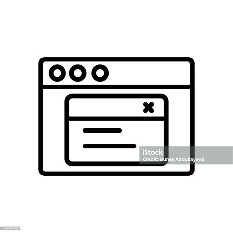 브라우저 웹 사이트 인터페이스 아이콘 간단한 라인 Ui 및 Ux 웹 사이트 또는 모바일 응용 프로그램에 대한 인터넷 익스플로러 아이콘의 윤곽 벡터 요소 0명에 대한 스톡