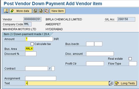 Sap Fico Module Learning Advance Payment Posting When Advance Is More Than Bill Amount