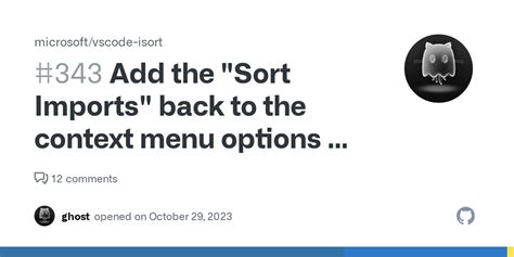 Add The Sort Imports Back To The Context Menu Options As Organize Imports · Issue 343