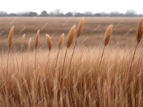 Premium Ai Image Withered Miscanthus Sinensis Eulalia Grass Plants
