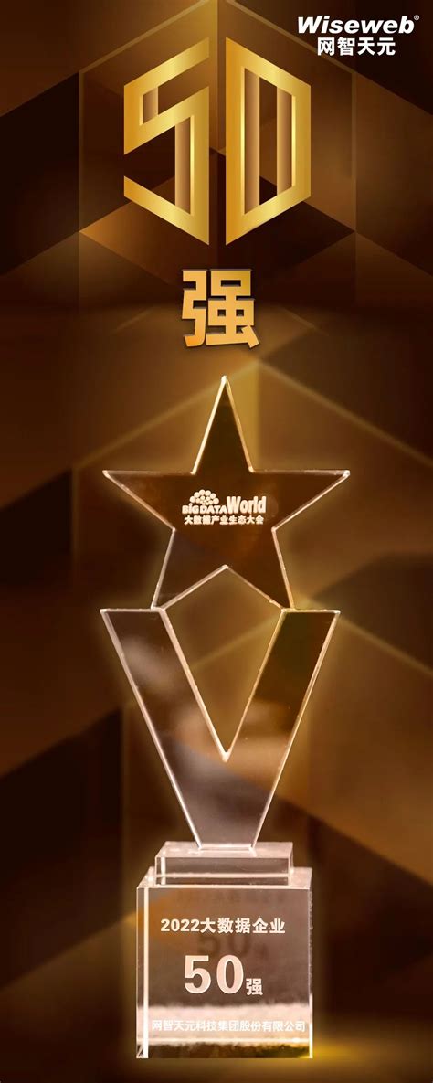 网智天元 网智天元连续六年荣登“中国大数据企业50强”