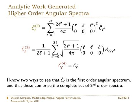 Ppt Model Independent Measurements Of Angular Power Spectra