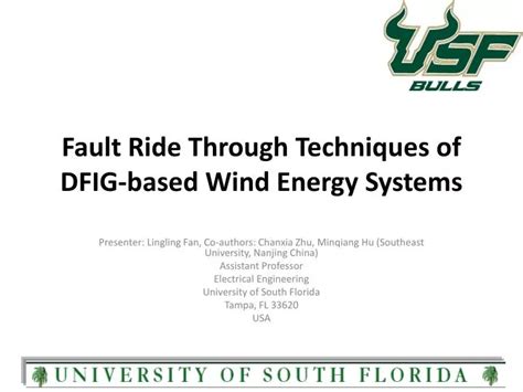 Ppt Fault Ride Through Techniques Of Dfig Based Wind Energy Systems Powerpoint Presentation