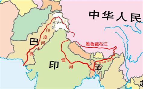 雅鲁藏布江地图全图 千图网