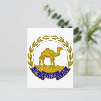 Eritrea Coat Of Arms ER Postcard Zazzle