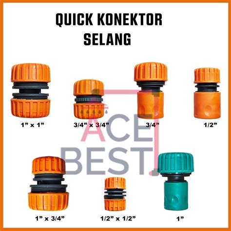 Jual Sambungan Selang Konektor Selang Penghubung Pipa 1 2 Inch Slt 260 Shopee Indonesia