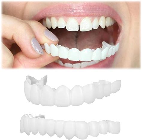 False Teeth 1 Pairs Clip In Veneers Teeth False Teeth Veneers Top And