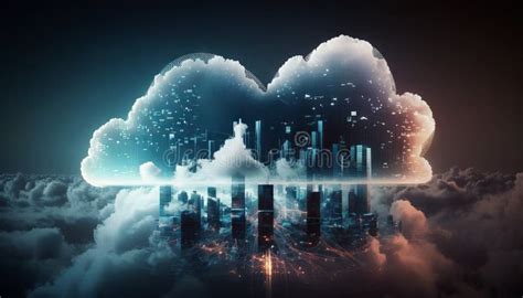 Clouds And Sun Clouds And Sky Cloud Computing Concept Generative Ai