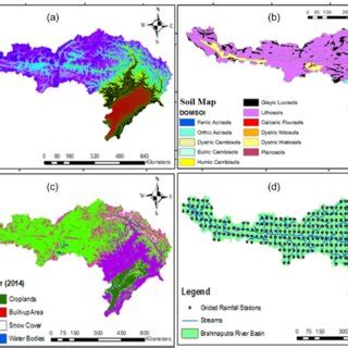 A DEM Map B Soil Map C Land Use Land Cover Map For D GRIDED Download Scientific Diagram