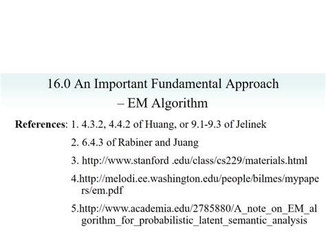 39 Example Use Of Em Algorithm In Solving Problem 3 Of Hmm