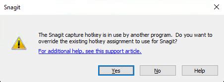 Snagit Print Screen Hotkey Not Working TechSmith Support