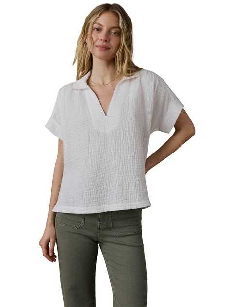 Faherty Womens Dune Cotton Gauze Top Tylers