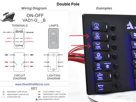 Double Pole Vs Double Throw Switches New Wire Marine