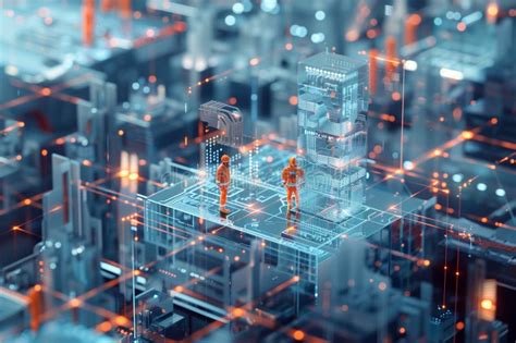 Engineer Working On Visualization Of Urban Planning Architecture Cityscape Model Digital