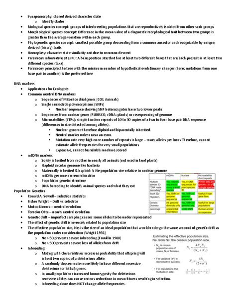 Biol 2400 Midterm 1 Cheat Sheet Synapomorphy Shared Derived Character State O Identify Clades