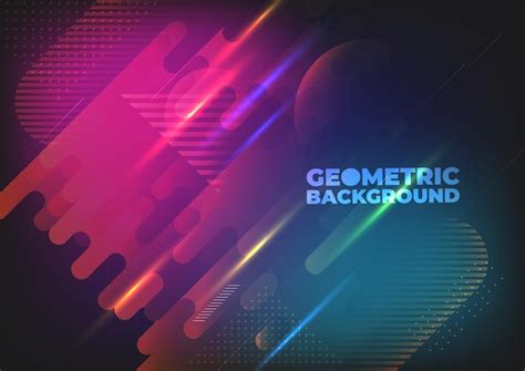 Premium Vector Flat Vector Minimal Geometric Background Dynamic