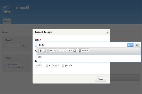 use drupal specific image and link plugins — use core dialogs rather than ckeditor dialogs