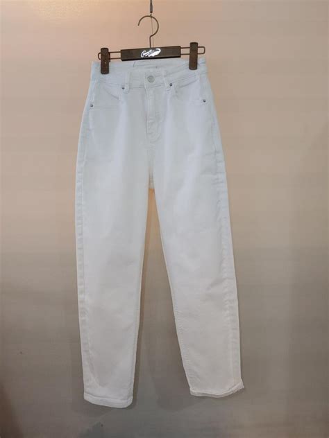 화이트 하이웨스트바지 세컨웨어