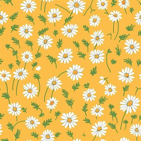 Premium Ai Image Small Daisy Pattern