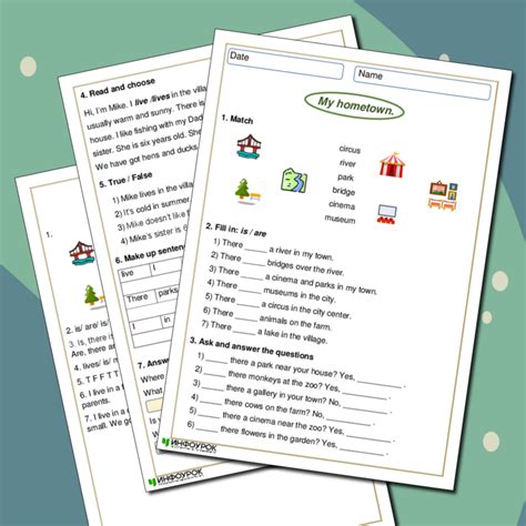 Рабочий лист для урока английского языка для 2 класса по темам Летний отдых моей мечты Моя