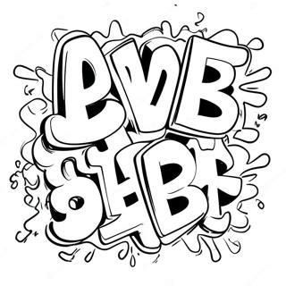 Swear Word Graffiti Coloring Page 8186 6728