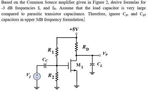 solved based on the common source amplifier given in figure