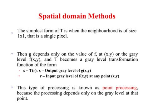 Unit 2 Image Enhancement In Spatial Domainpptx