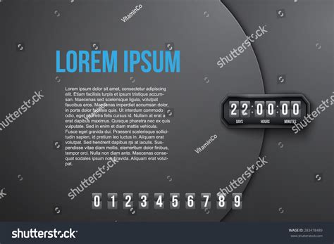 Background Coming Soon Countdown Timer Digit Stock Vector Royalty Free 283478489 Shutterstock