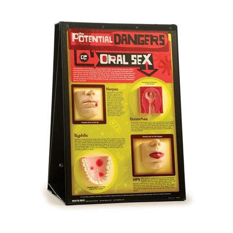 the potential dangers of oral sex 3d display 79633 health edco