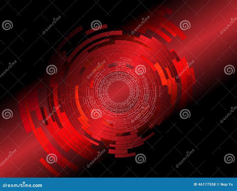 Abstract Tech Red Background Stock Vector Illustration Of Color Tech 46177558