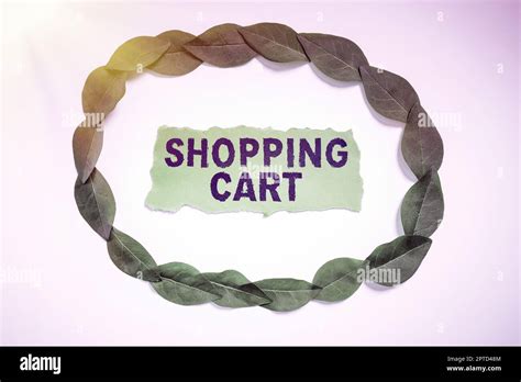 Conceptual Caption Shopping Cart Word Written On Case Trolley Carrying
